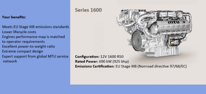 Rail Engine MTU Diesel Engine, Official MTU Distributor middle east